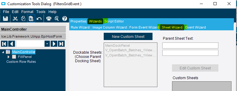 Add Tab/Panel to Standard Program/Form - Epicor ERP 10 - Epicor User Help Forum