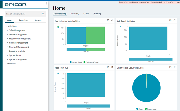How to reset Kinetic home page to Quick Launch screen - Kinetic ERP ...