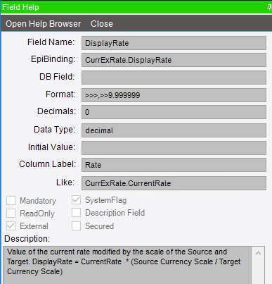 Issues Printing FX Rates To Dashboard - Kinetic ERP - Epicor User Help ...