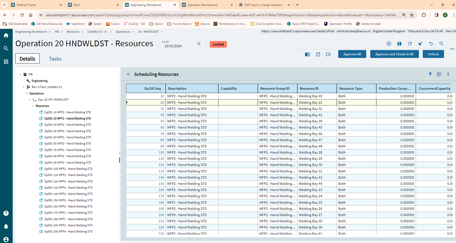 Operations - Resource Scheduling Requirement - Kinetic ERP - Epicor ...