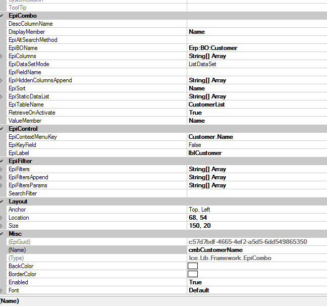 Kinetic Combo box - CustomerList - Kinetic ERP - Epicor User Help Forum